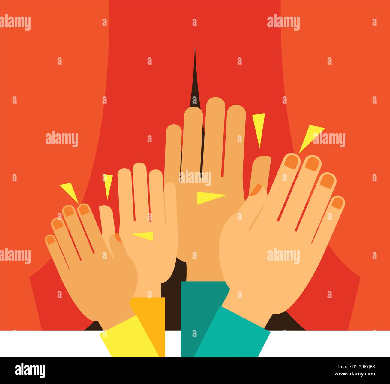 Clapping audience icon Stock Vector Image & Art - Alamy
