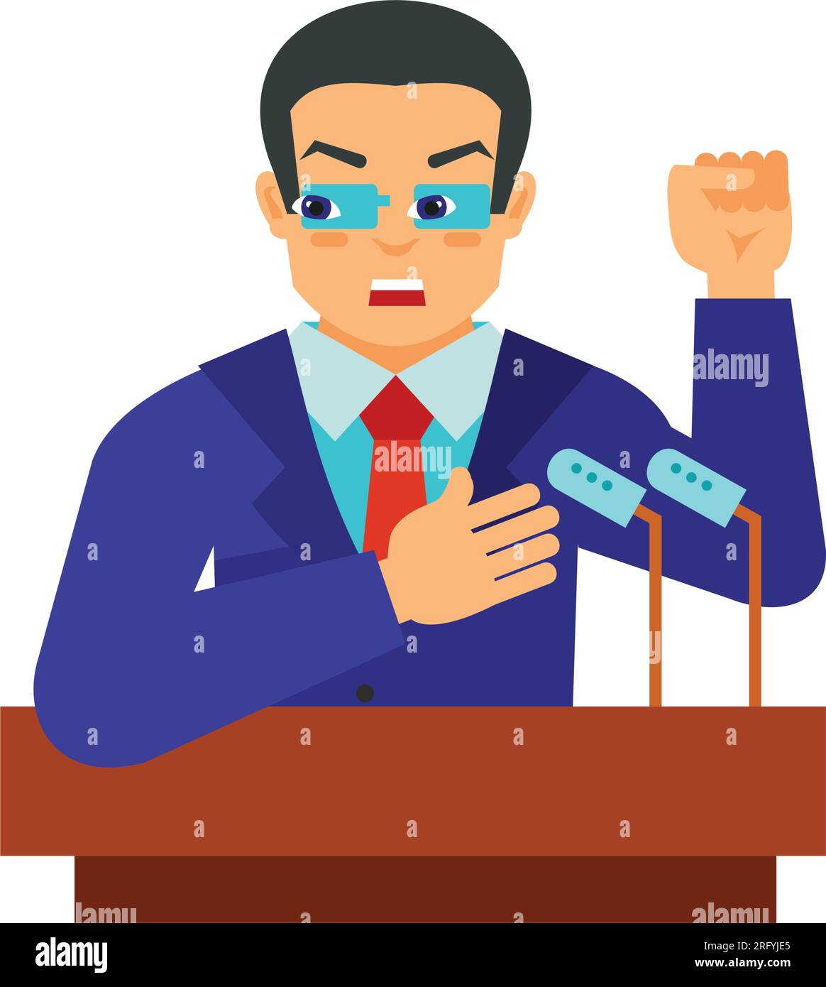 Election campaign vector icon Stock Vector Image & Art - Alamy