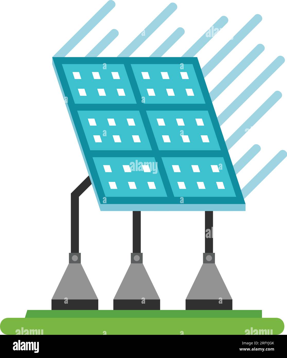 Solar energy facility Stock Vector Images - Alamy