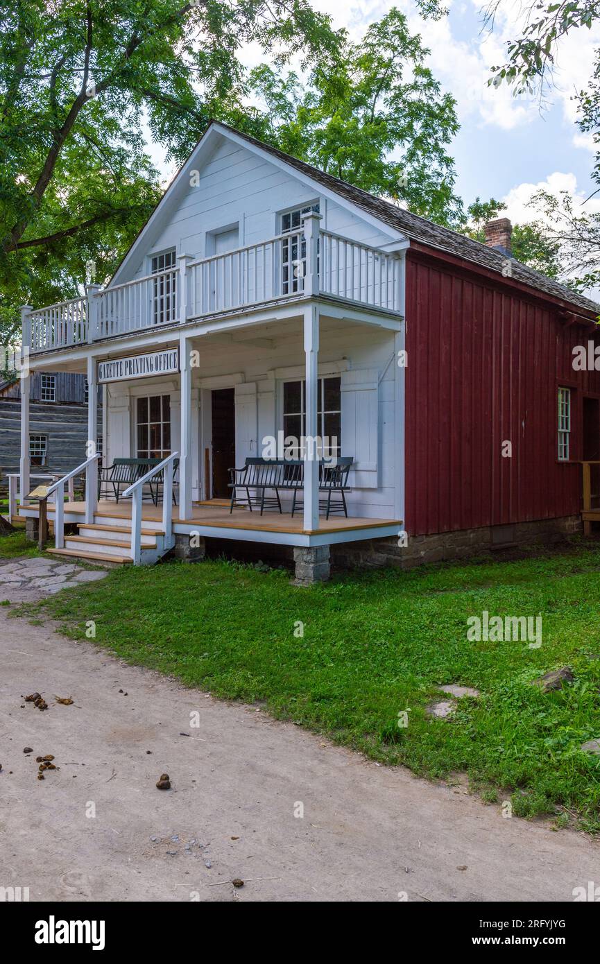 The Printing Office, Upper Canada Village, Morrisburg, Ontario, Canada ...