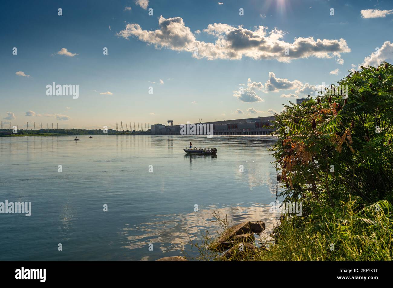 The Moses Sanders Power Dam, Cornwall, Ontario, Canada Stock Photo - Alamy