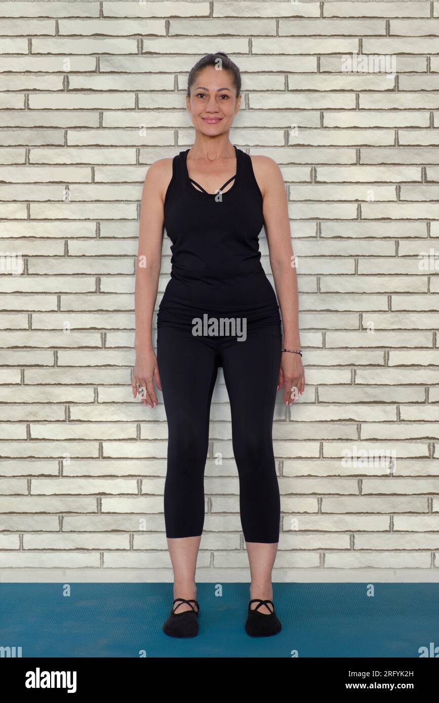 trauma releasing exercises, for elderly people, old woman in the studio ...