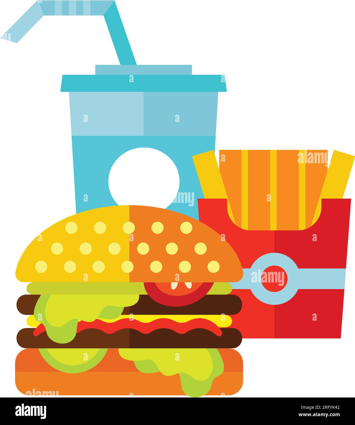 Coke icon fast food design Stock Vector Images - Alamy