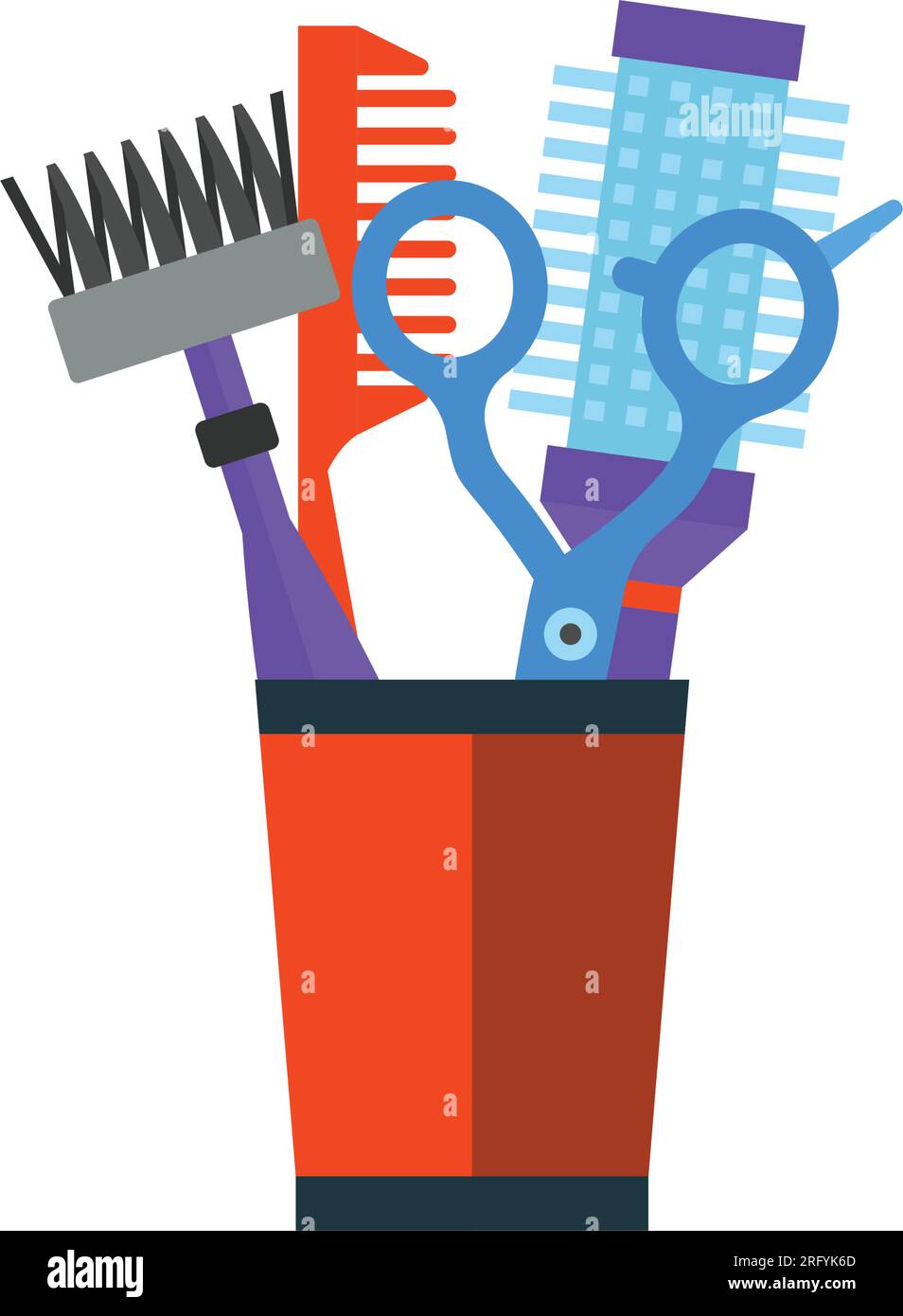 Professional salon combs Stock Vector Images - Alamy