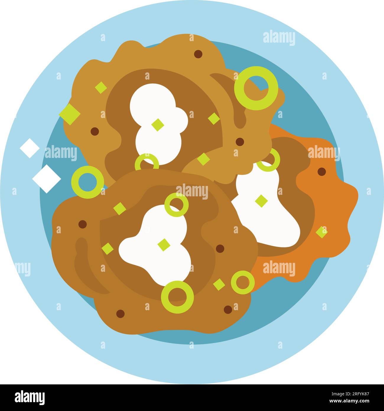 Top view national food Stock Vector Images - Alamy