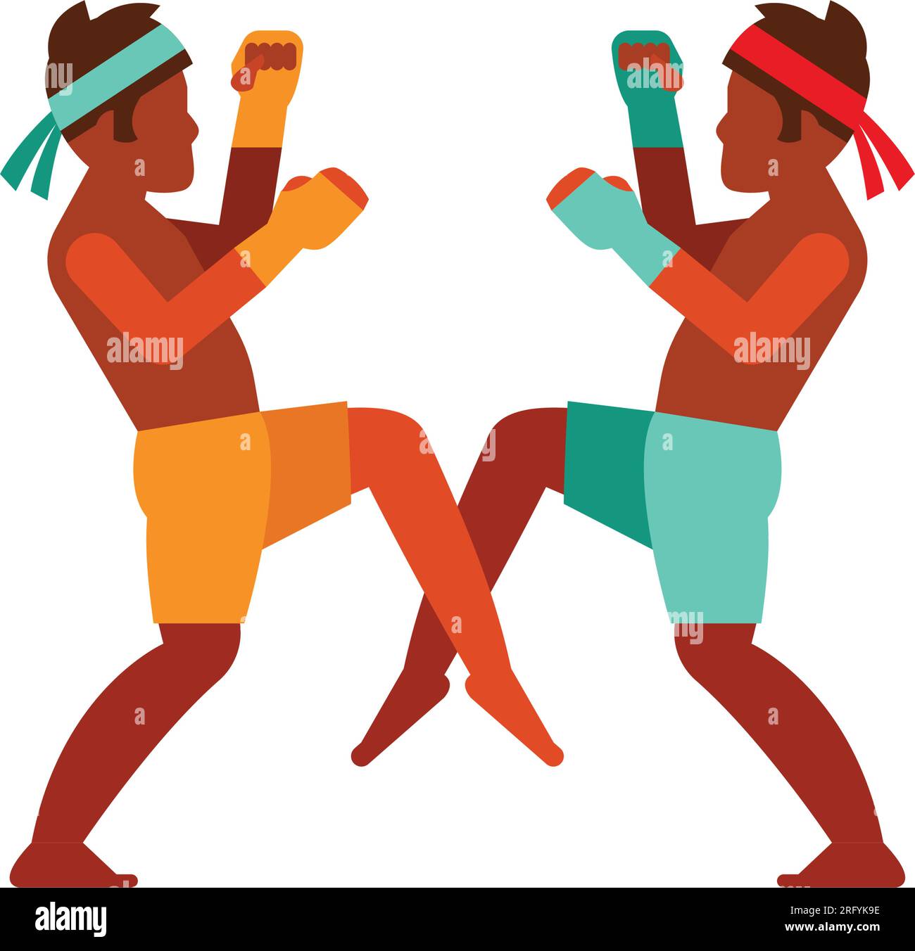 Thai men boxing icon Stock Vector Image & Art - Alamy