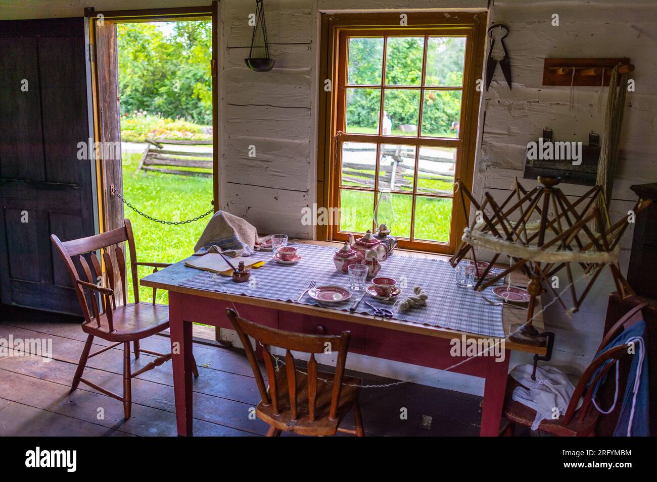 The village dressmaker is located in a small stone house at the corner ...