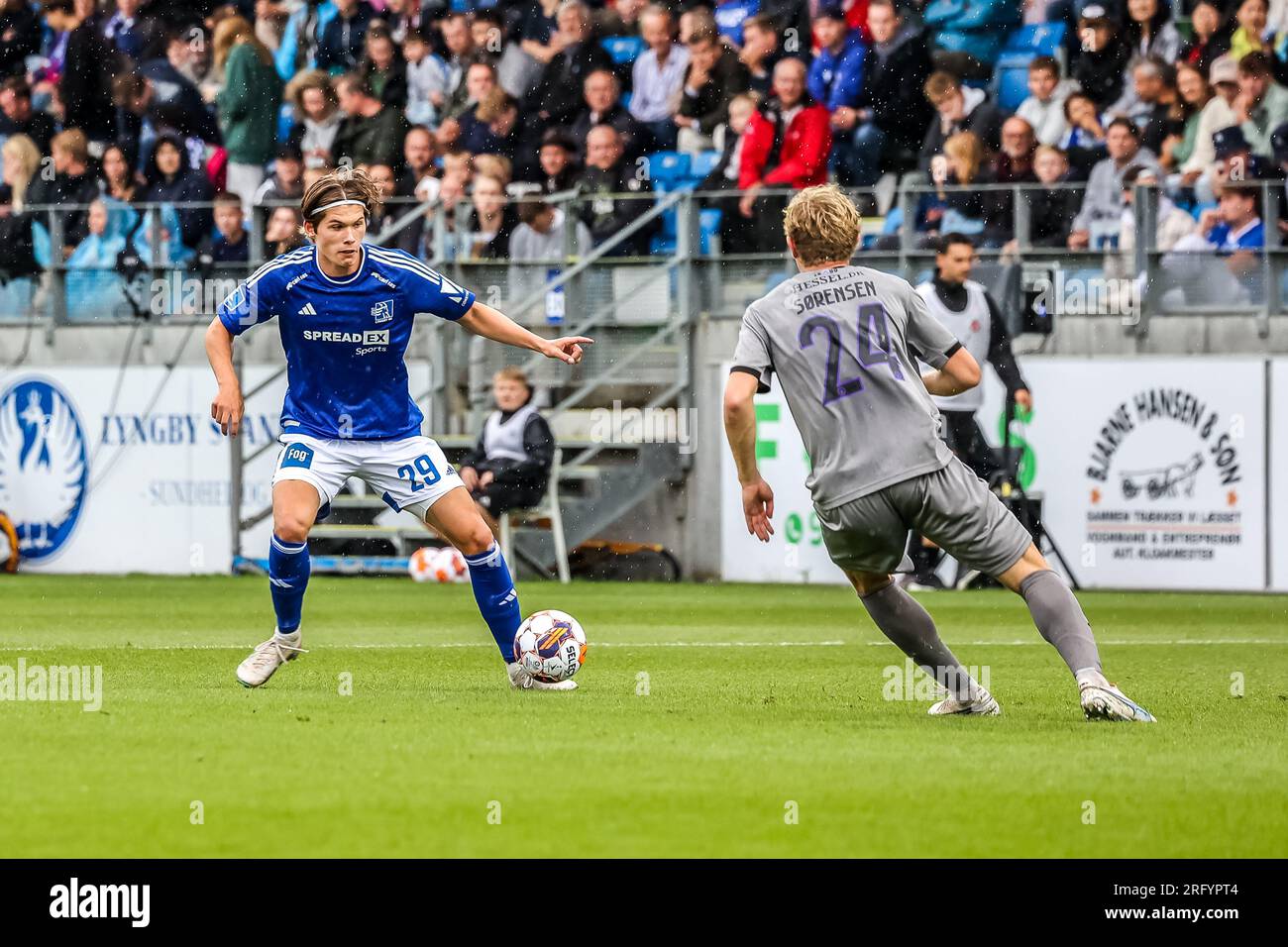 Lyngby, Denmark. 06th Aug, 2023. Lucas Hey (29) of Lyngby BK seen ...