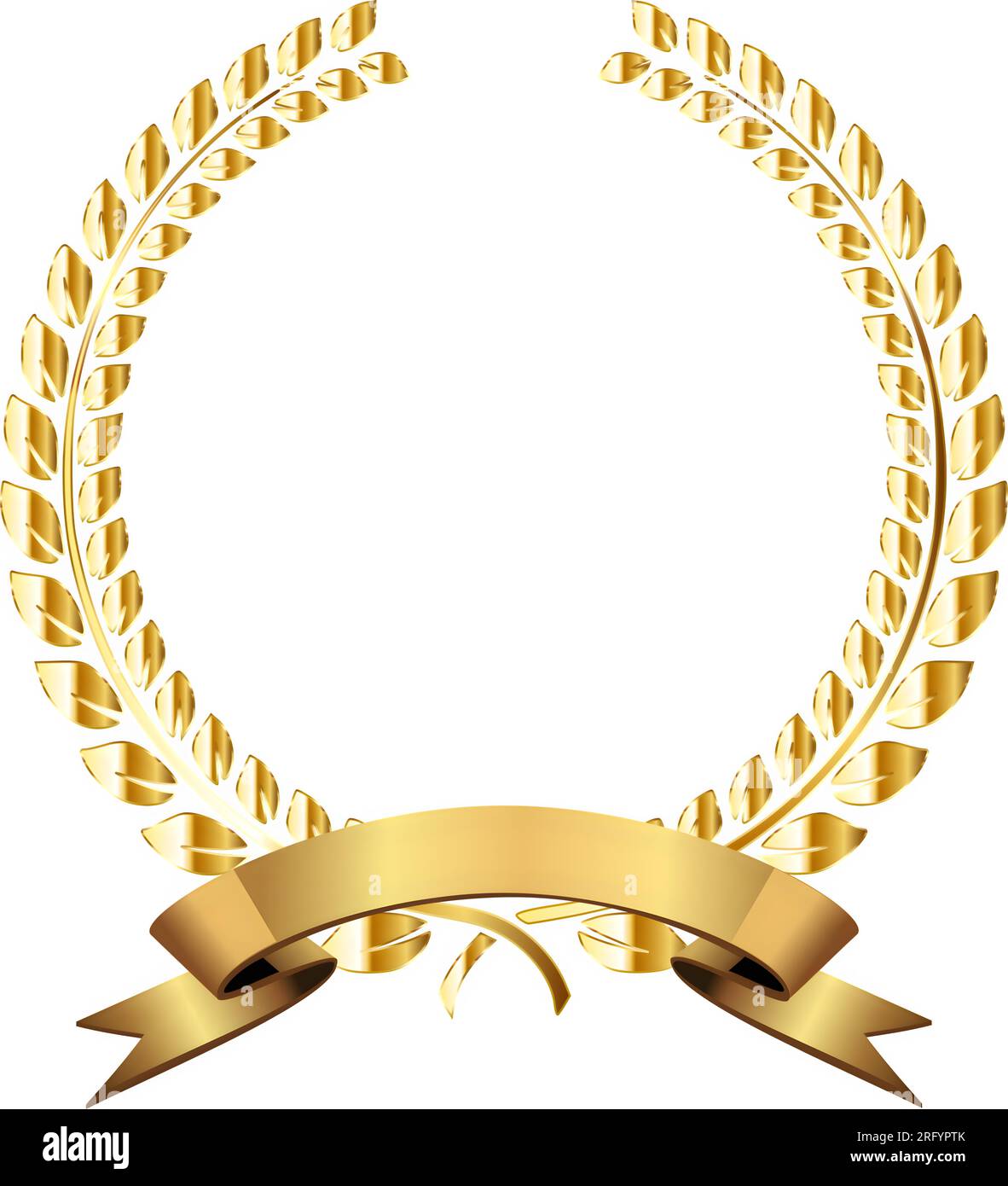 Gold laurel victory crown hi-res stock photography and images - Alamy