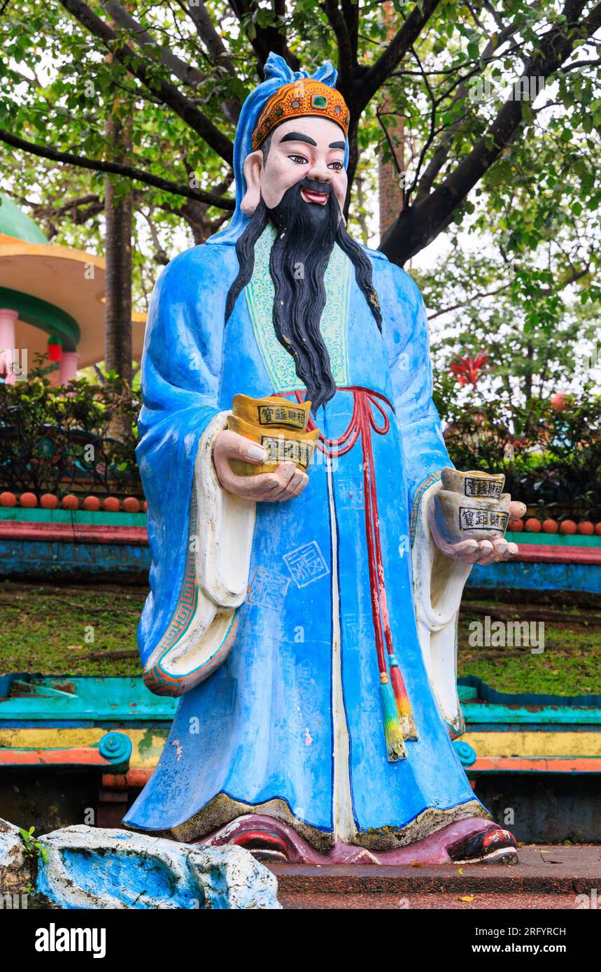 The God of Blessings (Fu), one of the three devines at Haw Par Villa, a ...