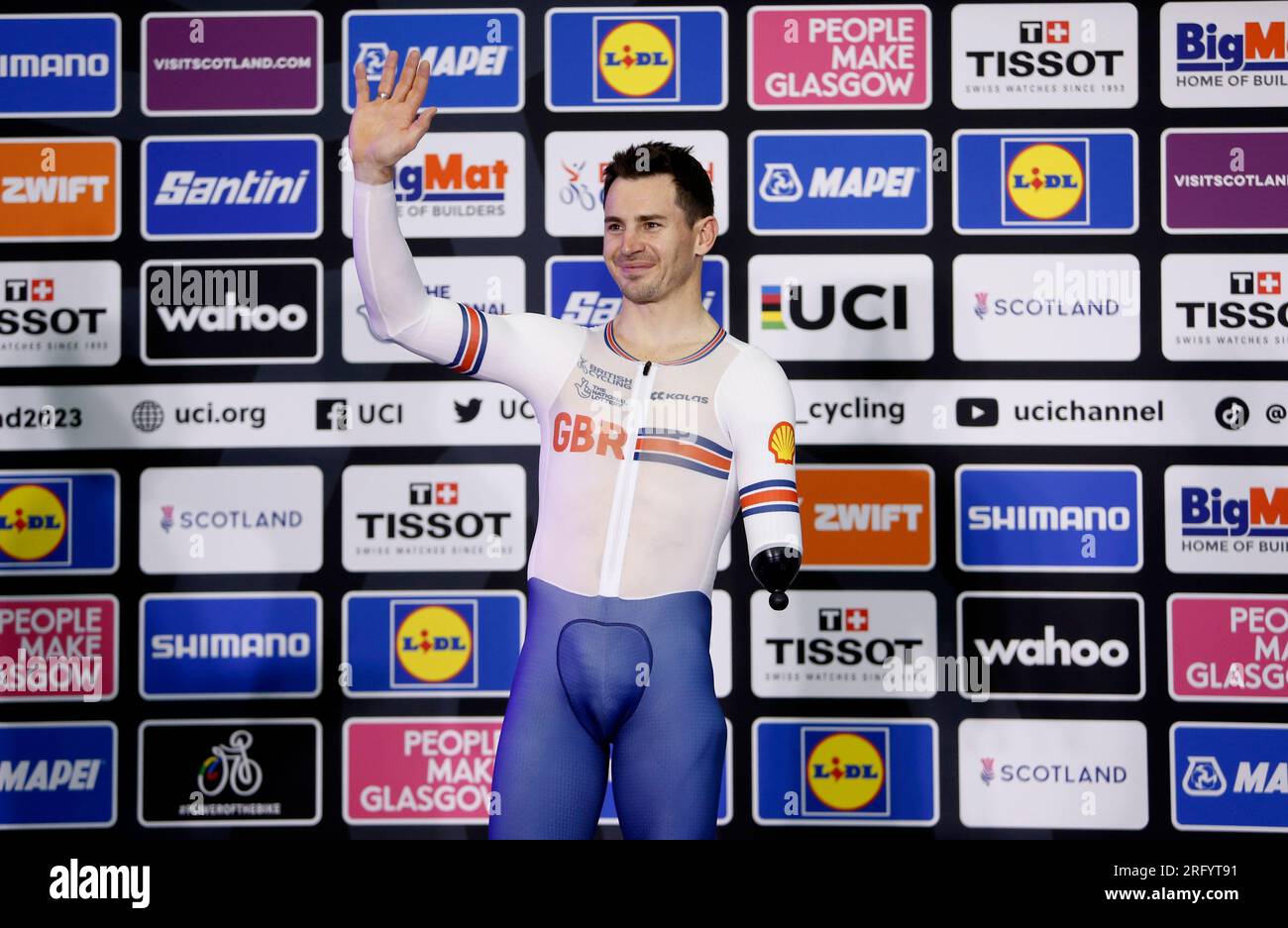 Great Britain's Jaco van Gass on the podium after winning silver in the ...