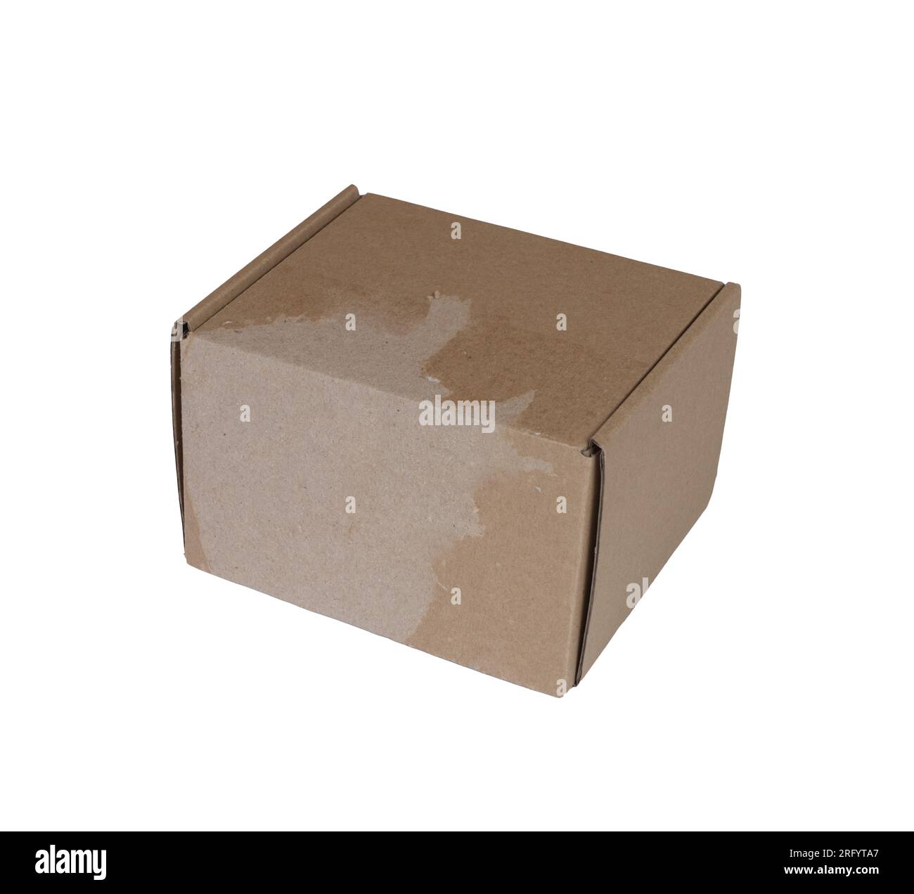 an old cardboard box with a transparent background Stock Photo - Alamy