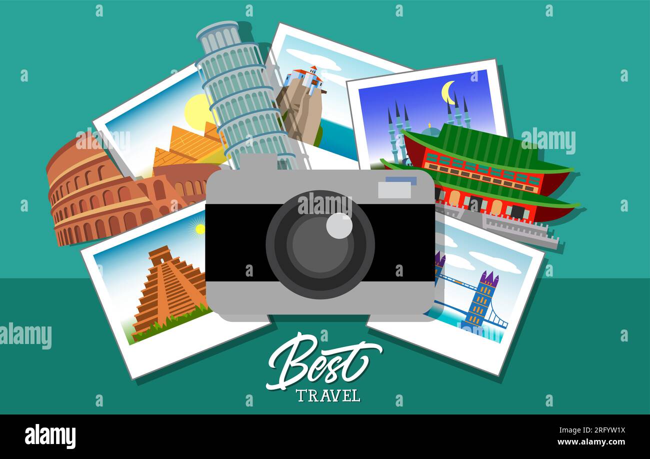 Best Travel Lettering with Camera Stock Vector Image & Art - Alamy