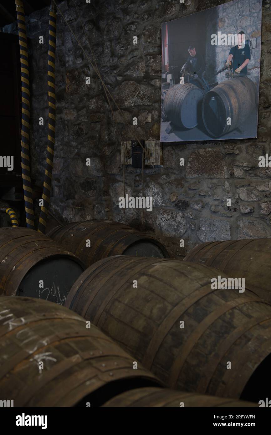 Scottish whisky barrels filling hi-res stock photography and images - Alamy