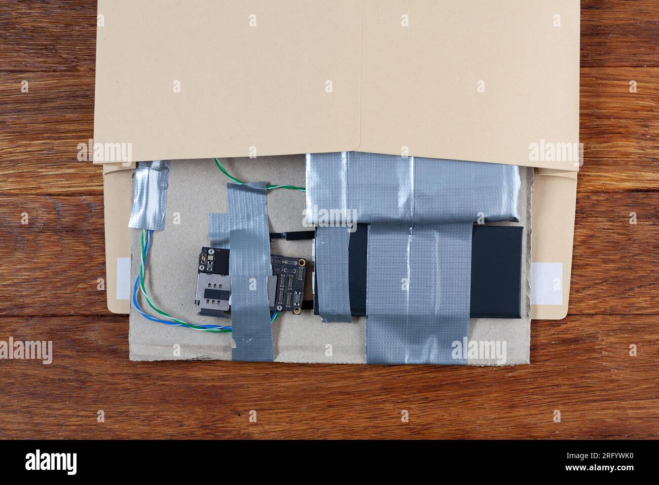 Mail bomb IED - Improvised Explosive Device with c4 and cell phone ...