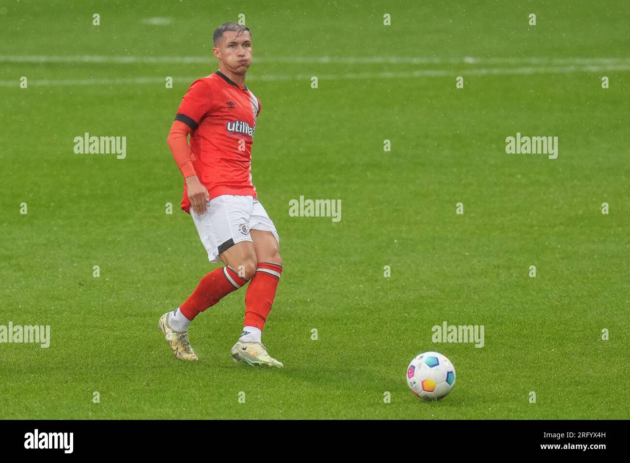 Bochum, Germany. 05th Aug, 2023. Dan Potts (3) of Luton Town during the ...