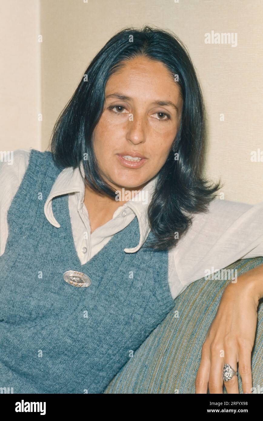 Folksinger / activist Joan Baez, 1973 Stock Photo - Alamy