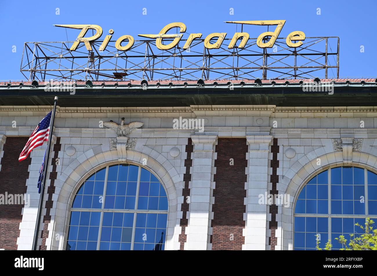 Rio Grande Neon sign Stock Photo - Alamy