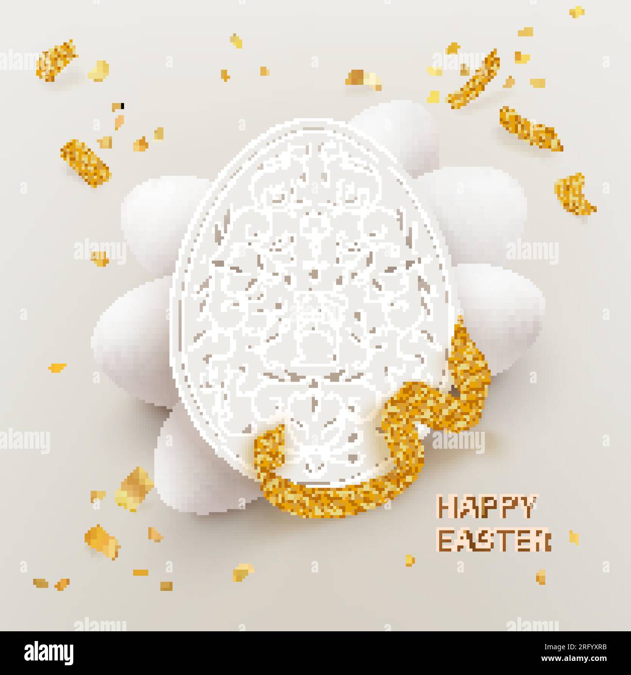 Confetti egg Stock Vector Images - Alamy