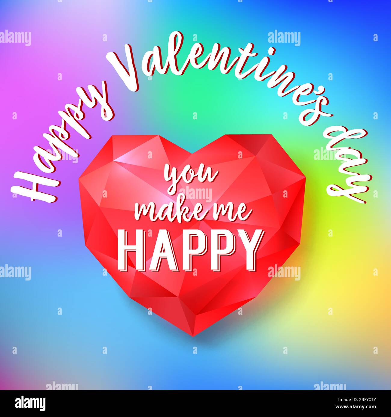 Crystal diamond valentine valentines Stock Vector Images - Alamy