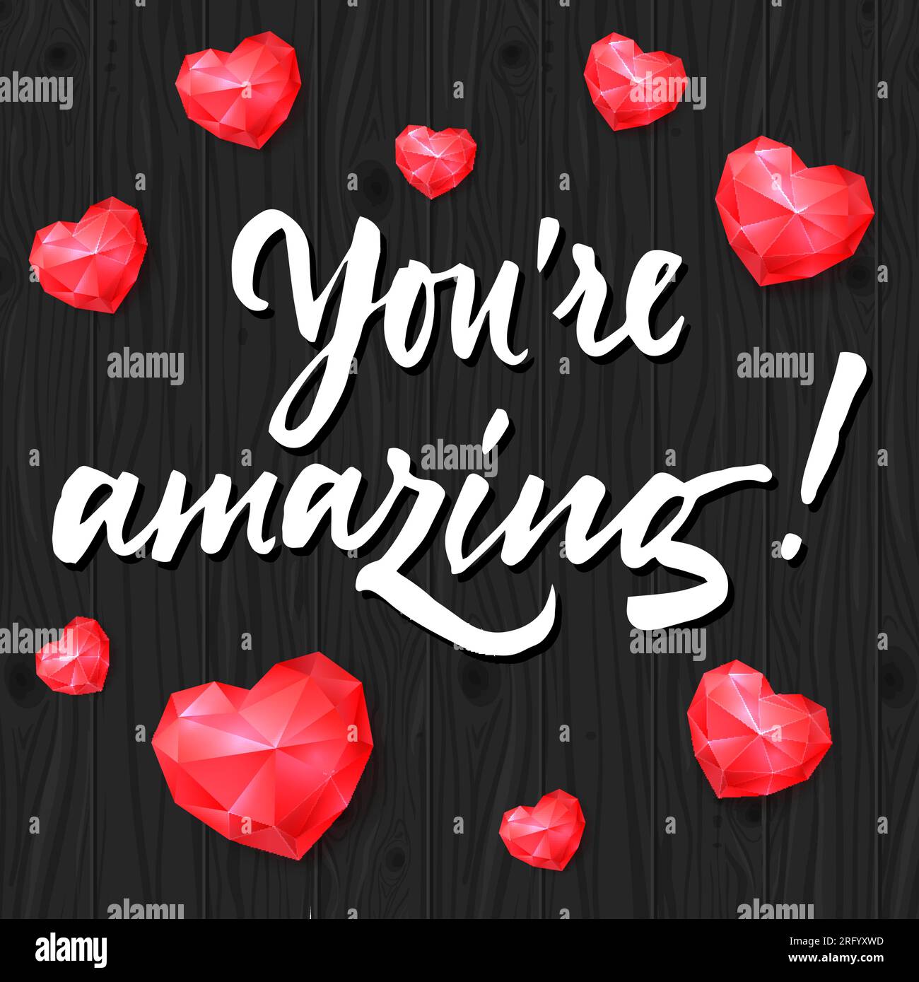 You Are Amazing Lettering and Diamonds Stock Vector Image & Art - Alamy