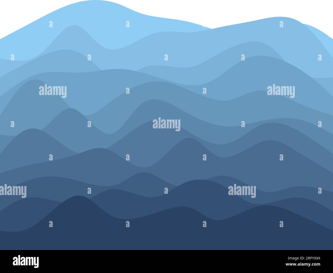 Abstract wavy vector background. Blue water wave sea line. vector ...