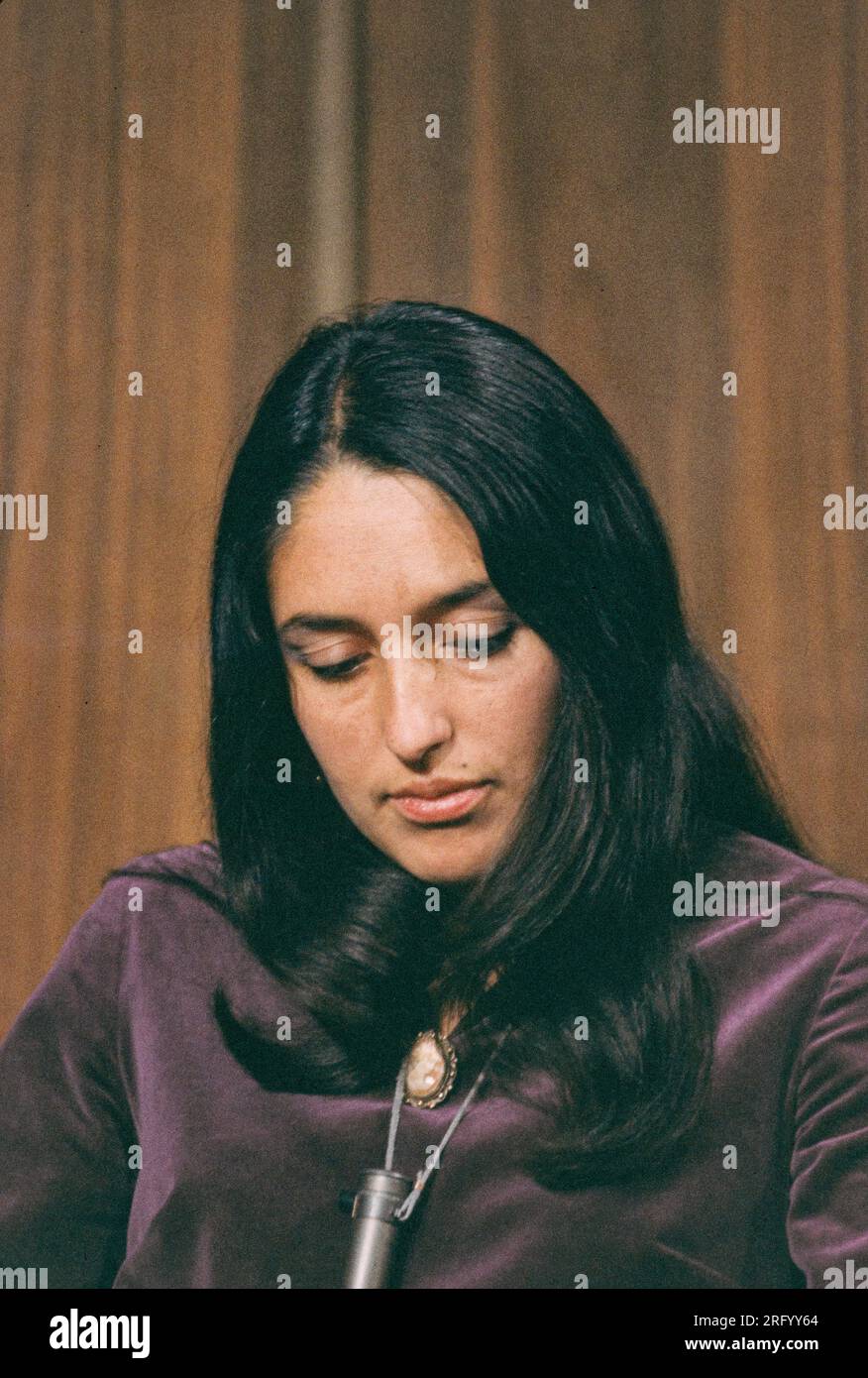 Folksinger / activist Joan Baez, 1973 Stock Photo - Alamy