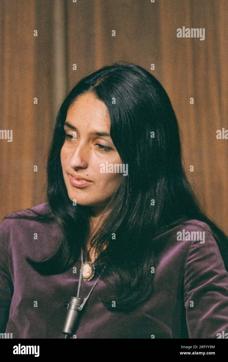 Folksinger / activist Joan Baez, 1973 Stock Photo - Alamy