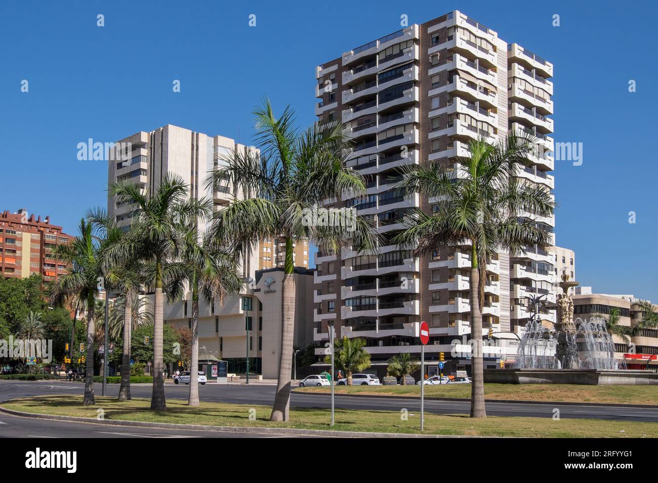 Malaga city palm tree hi-res stock photography and images - Alamy