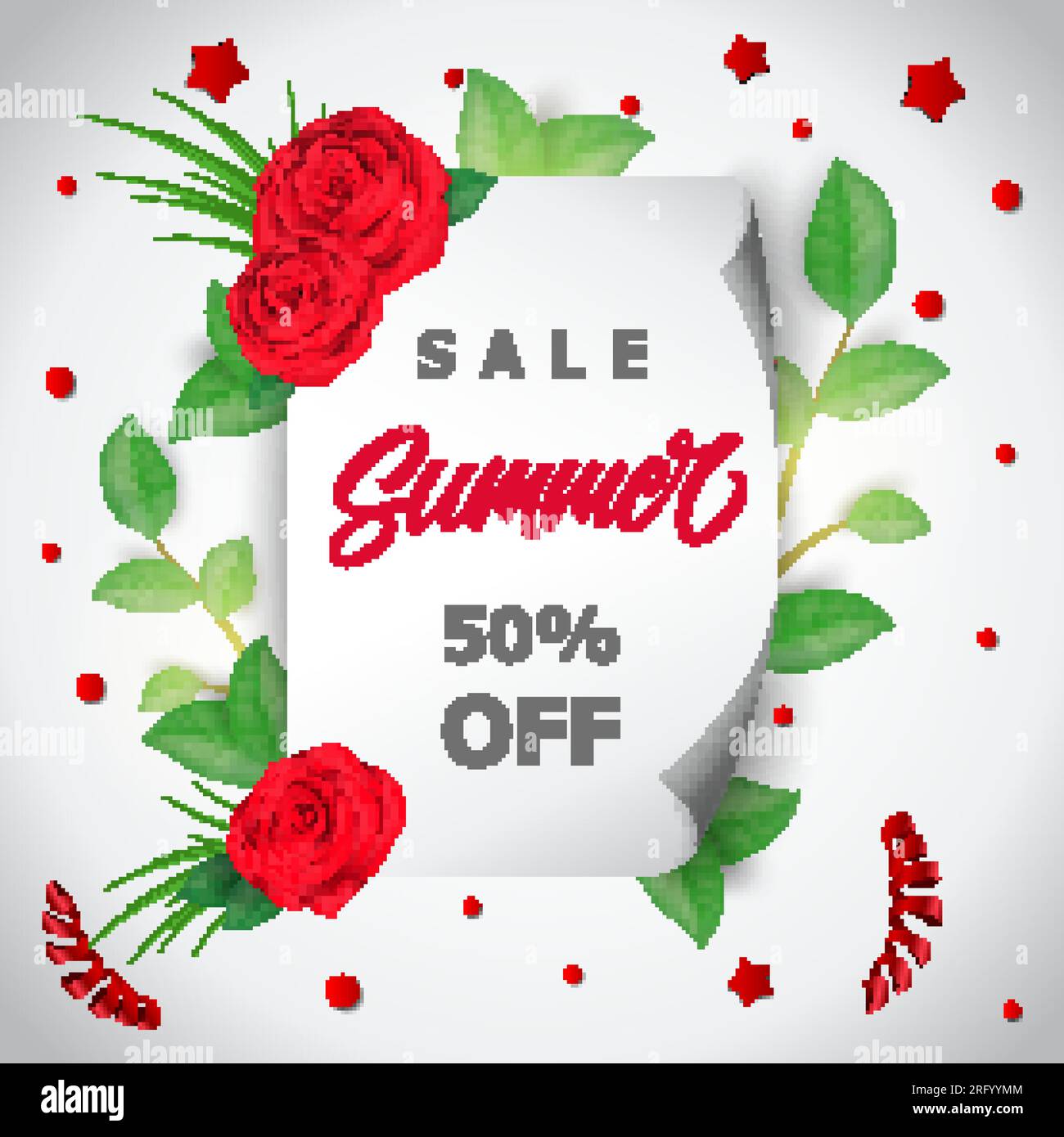 Summer sale fifty off Stock Vector Images - Alamy