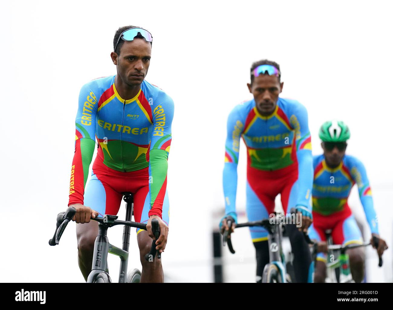 Eritrea's Natnael Berhane signs in ahead of the Men's Elite Sprint ...