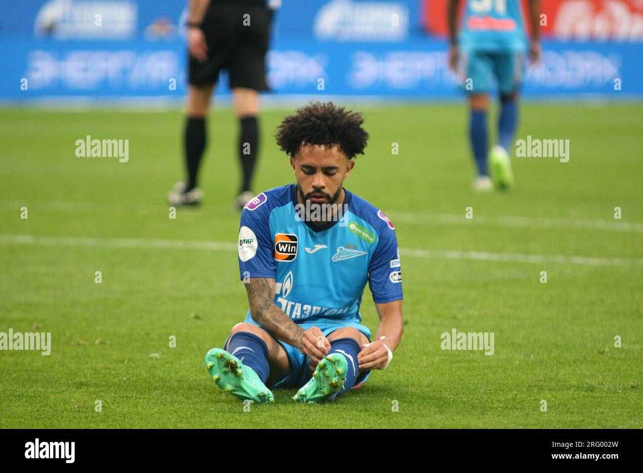Saint Petersburg, Russia, 6 July 2023: Football. Russian Premier League ...