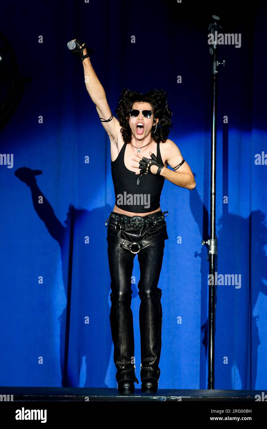 Mountain View, USA. 04th Aug, 2023. Conan Gray performs during the 2023 ...