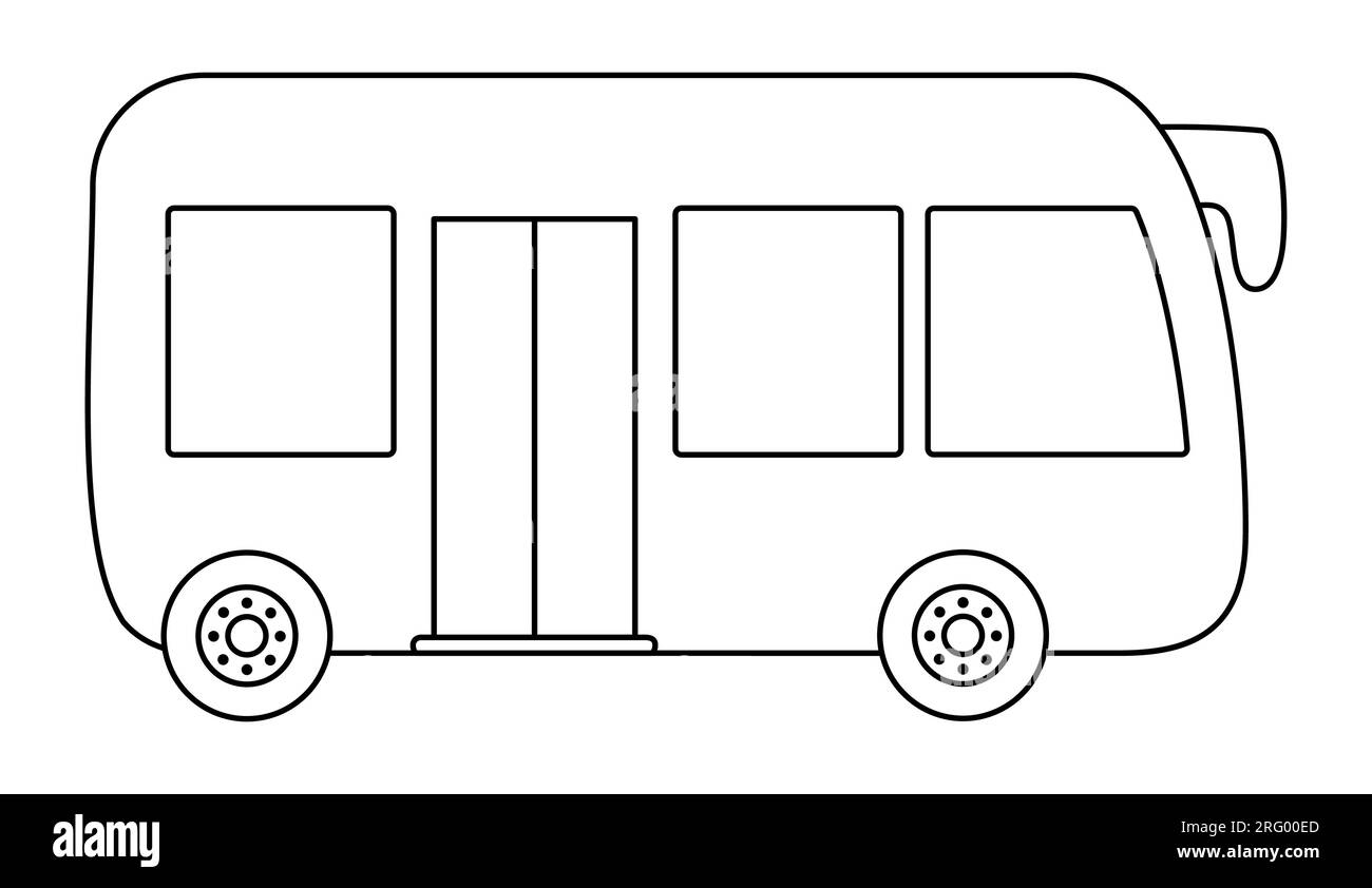 Bus Clipart Black And White Free
