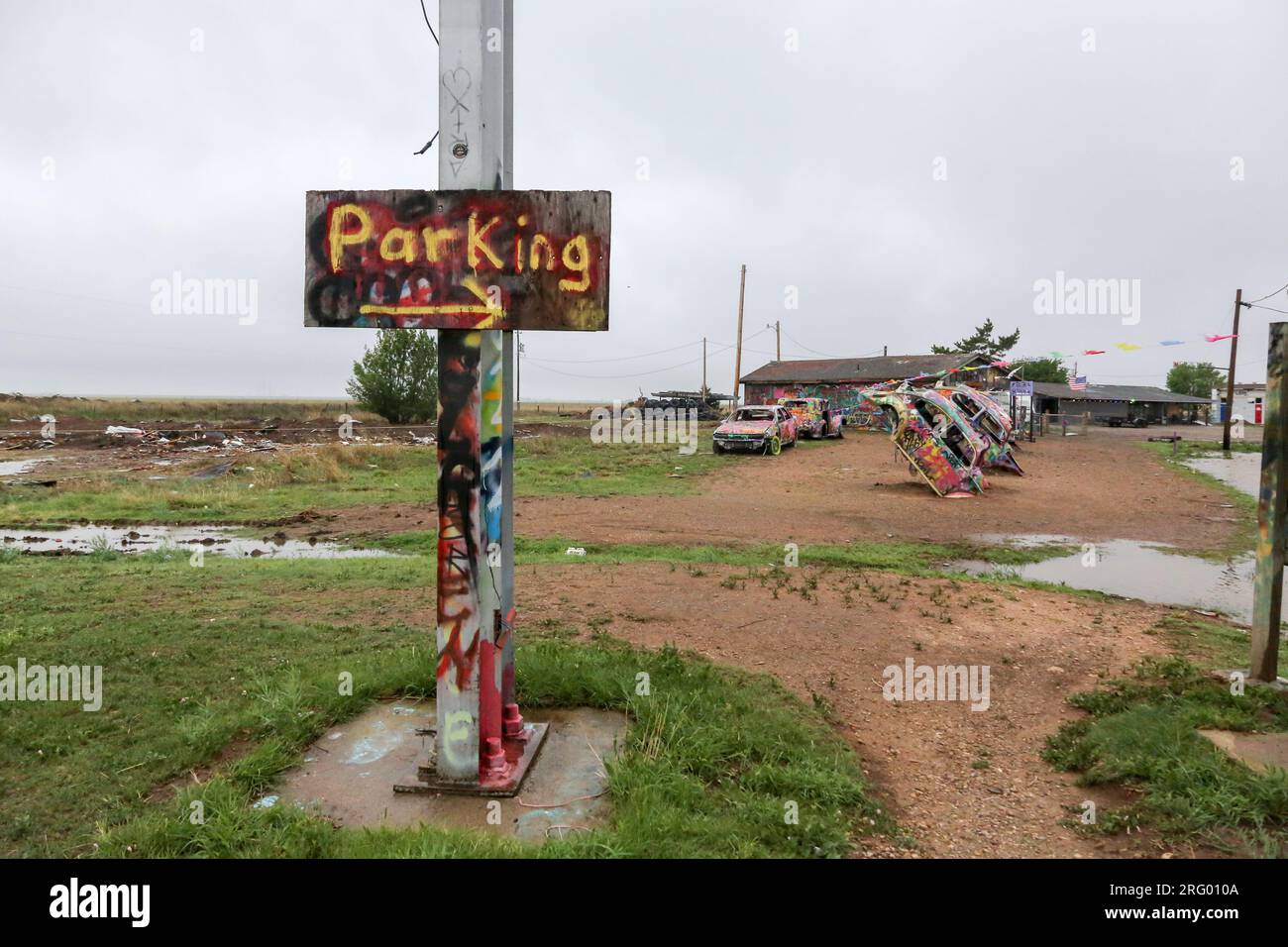VW Slug Bug Ranch, Conway Panhandle, Texas Stock Photo - Alamy