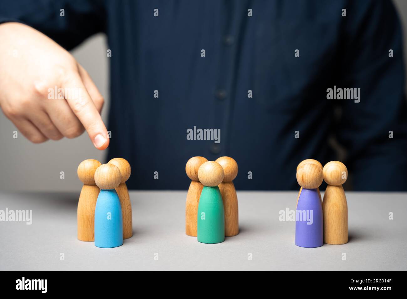 The concept of market segmentation. Target audience, customer care ...