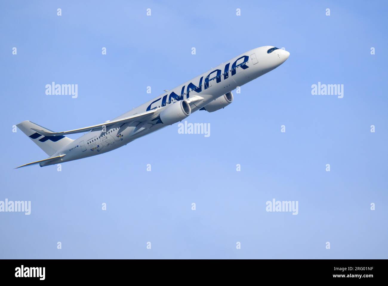 Helsinki / Finland - AUGUST 5, 2023: An Airbus A350, operated by the ...