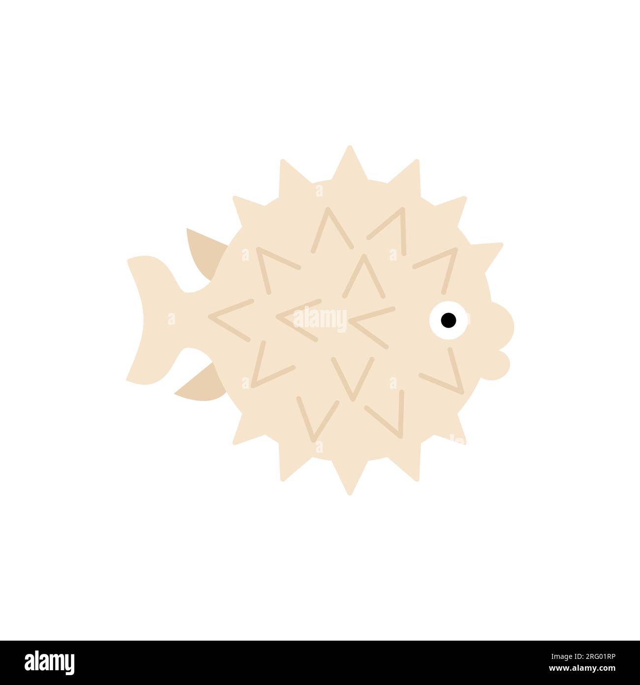 Spotted Puffer isolated. Vector illustration Stock Vector Image & Art ...