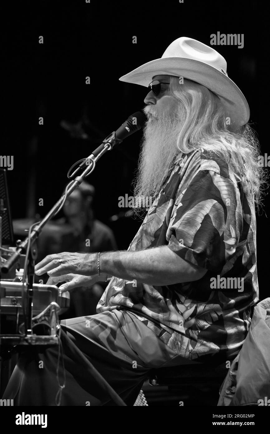 LEON RUSSELL plays at the Sunset Center - CARMEL. CALIFORNIA Stock ...