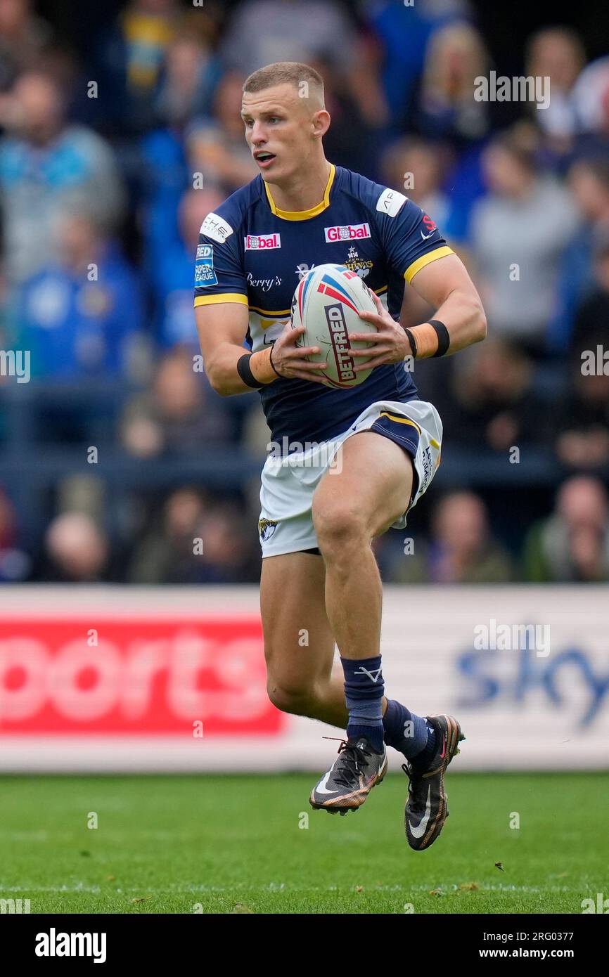 Ash Handley #5 of Leeds Rhinos during the Betfred Super League Round 21 ...