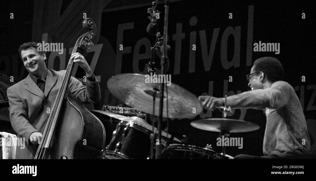 JOHN PATITUCCI on base and BRIAN BLADE on drums with the WAYNE SHORTER ...