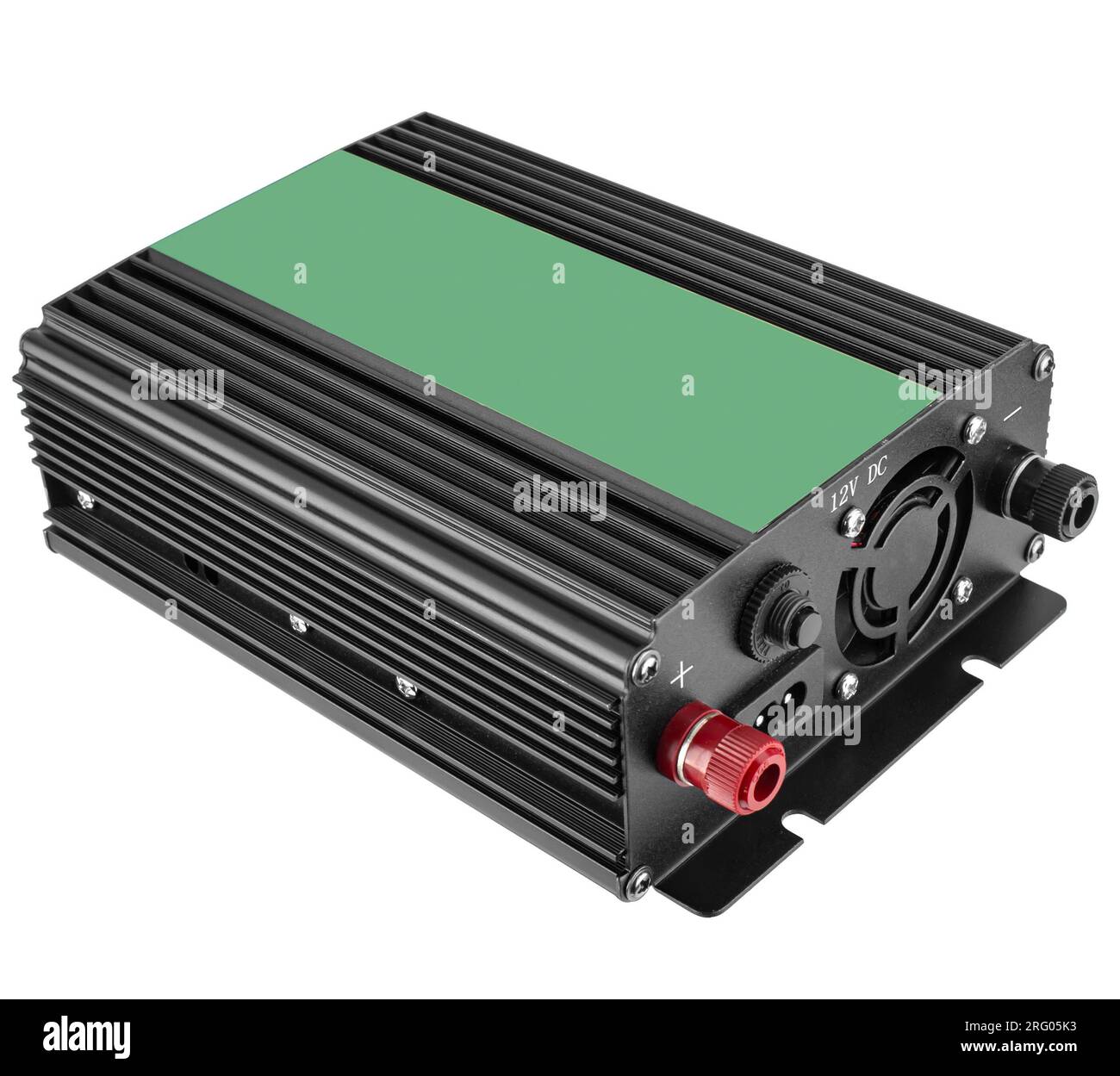 Inverters, voltage converter on white background in insulation Stock ...