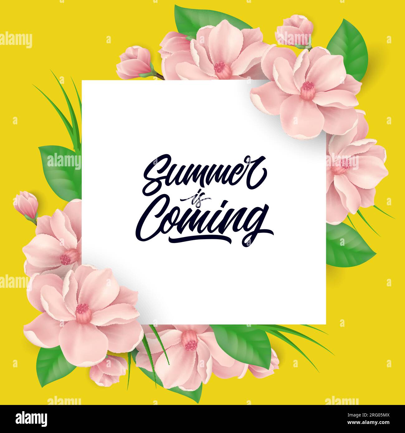 Flowers coming Stock Vector Images - Alamy