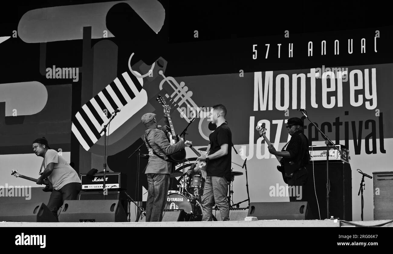 BOOKER T JONES preforms on the main stage at the MONTEREY JAZZ FESTIVAL ...