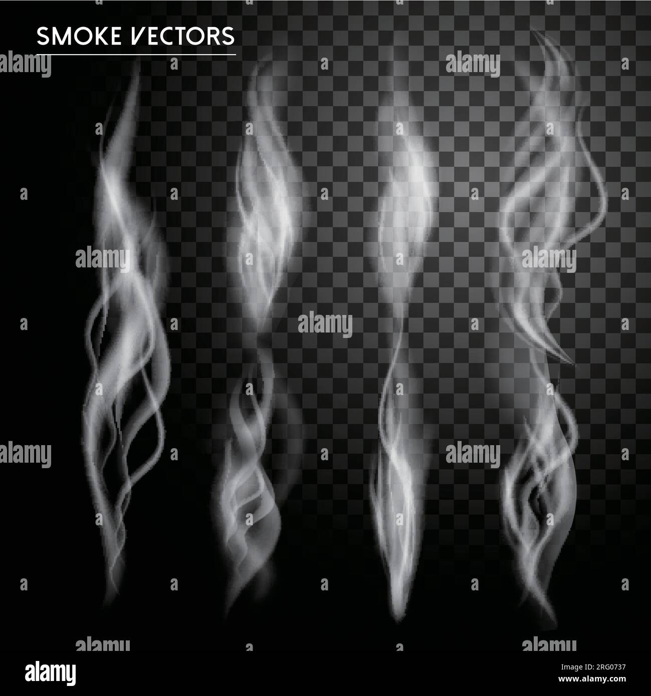 Cigarette smoke trail Stock Vector Images - Alamy