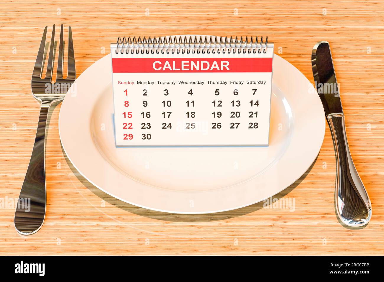 Dining calendar hi-res stock photography and images - Alamy