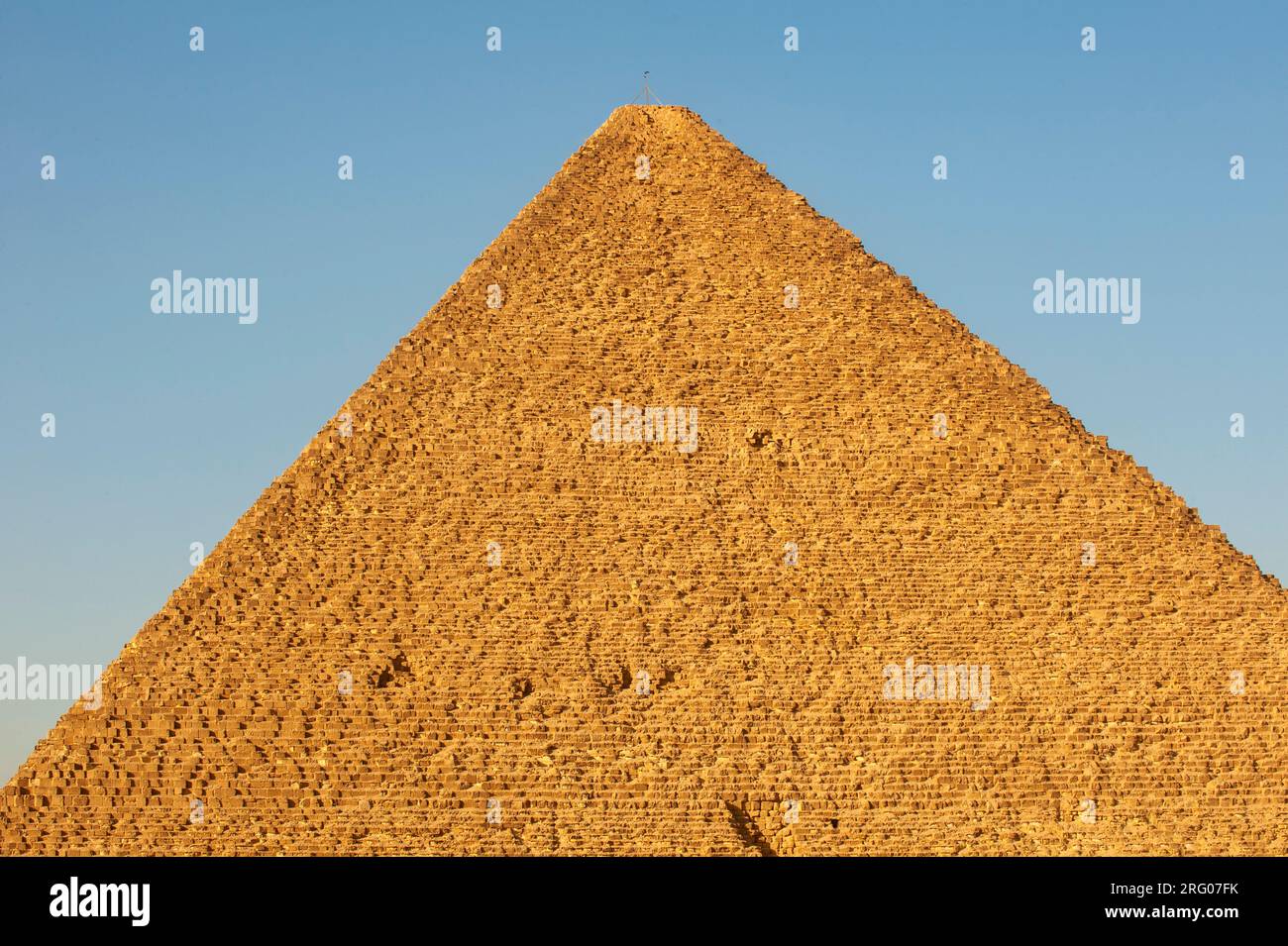 Africa, Egypt, Giza. Scenic view of one of the great pyramids of Giza ...