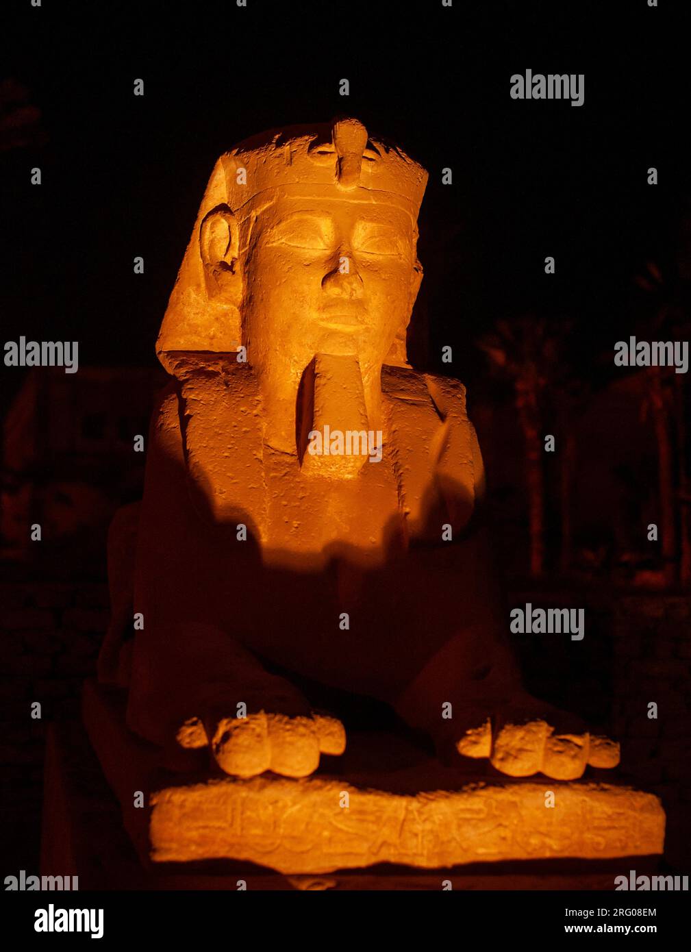 Africa, Egypt, Luxor. View of the Luxor Temple ruins, known as the most ...