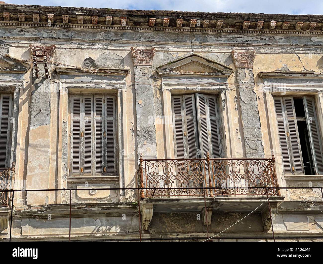 Beautiful Neo-classical buildings in kalamata city in Messenia, Greece ...