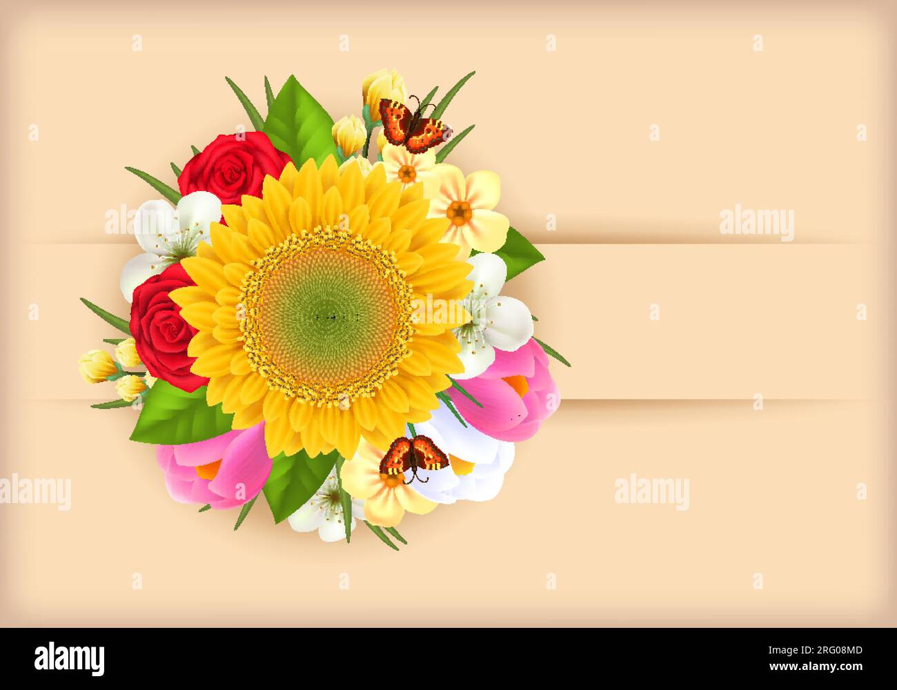 Tulip flowers gift paper Stock Vector Images - Alamy